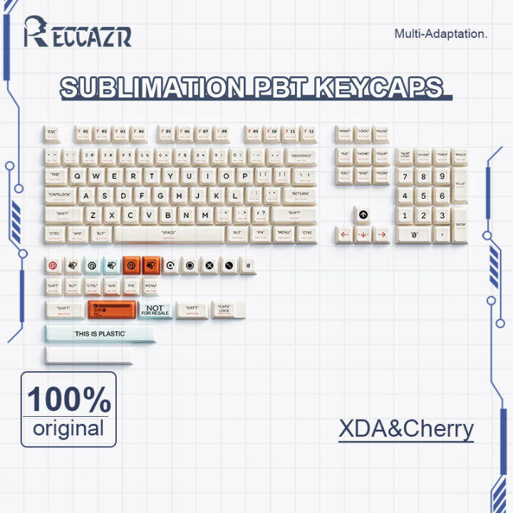 RECCAZR Original Cherry/XDA Height Keycaps for Mechanical Gaming ...