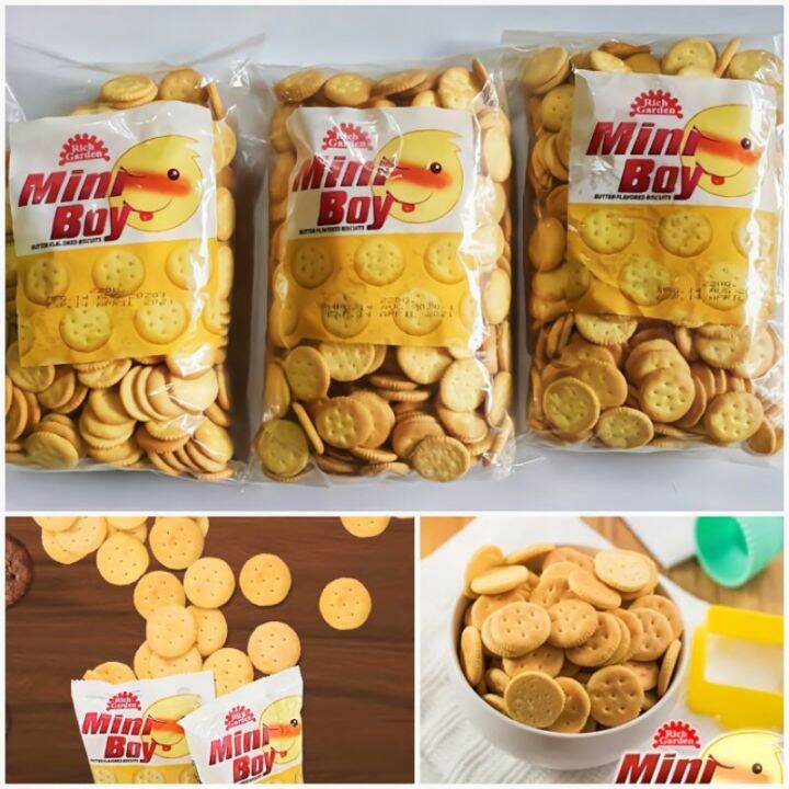 PACK 3 - Miniboy Biscuits 220g Biscuits Marie Biskwit Butter Cookie ...