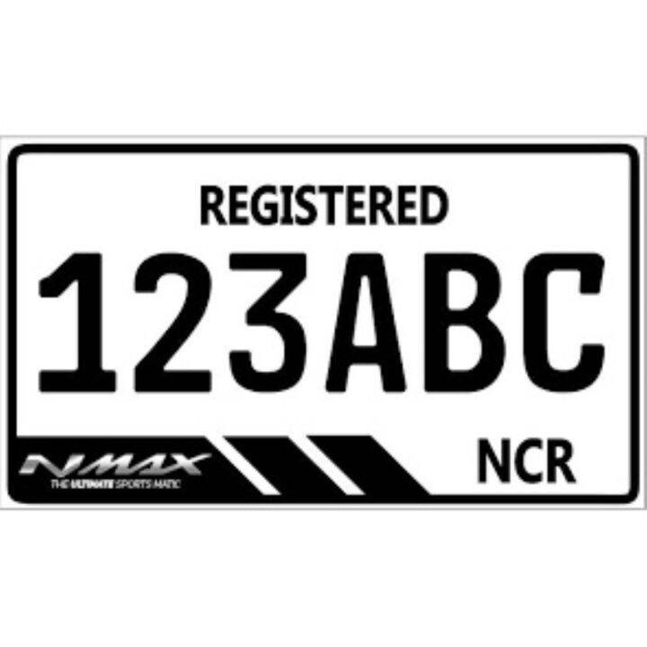 NEW SIZE 9X5 RECTANGLE MOTORCYCLE PLATE NUMBER ACRYLIC TEMPORARY MOTOR ...