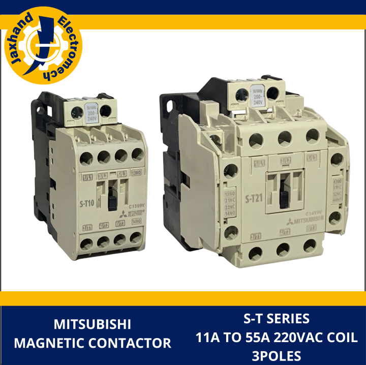 S-T Series Mitsubishi Magnetic Contactor 11A - 55A 3Poles | Lazada PH