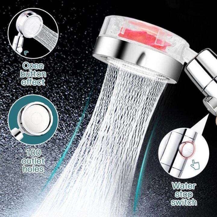 High Pressure Shower Head 360 Rotating Shower Tub Double Sided Water