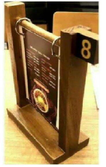 Stand Menu Ukuran A5 dan A4 Stand Nomor Stand Meja Display Stand ...