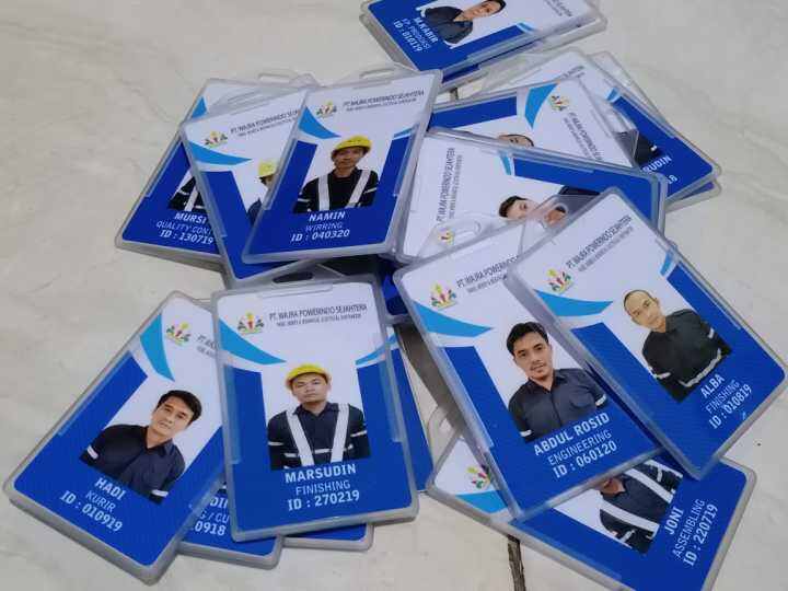 CETAK ID CARD KARYAWAN( ISI 5 PCS ) | Lazada Indonesia