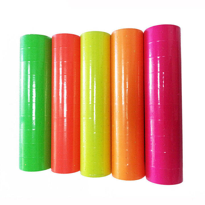 10 Rolls Colored Price Tag Label Paper for MX-5500 Price Tag Gun ...