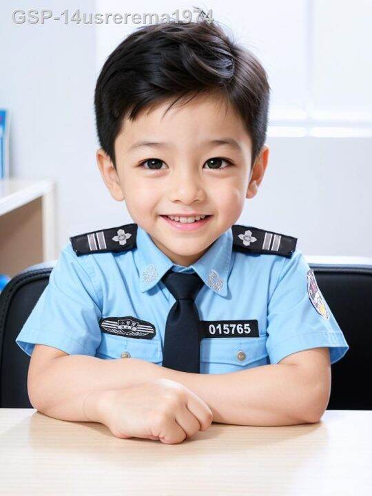 Children's police uniforms little officer girls' full set of toys role ...