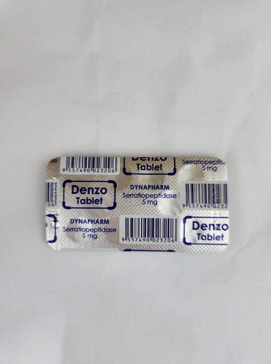 Denzo (Serratiopeptidase) 5mg 10’S | Lazada