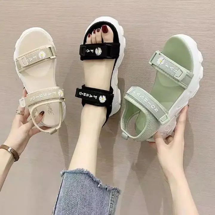 Sandal Gunung Wanita Korea Style 2022 Sepatu Estetik Santai Platform ...