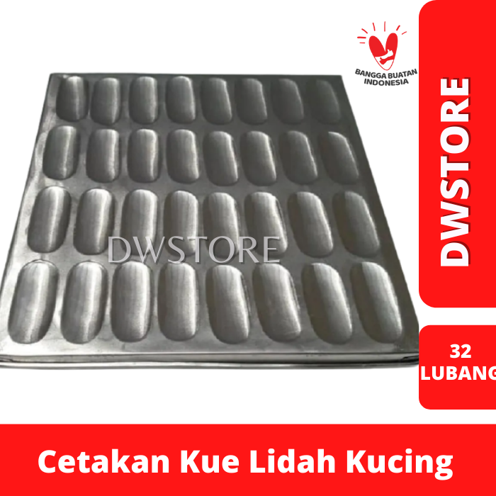 DW store Loyang lidah kucing tebal 30 x 30cm (PRESS) 32 lubang- cetakan ...