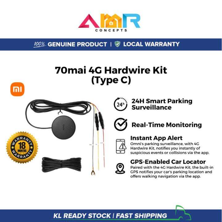 70Mai Buckline Hardware Fuse Kit UP04 4G Network For Dash Cam Omni X200 ...