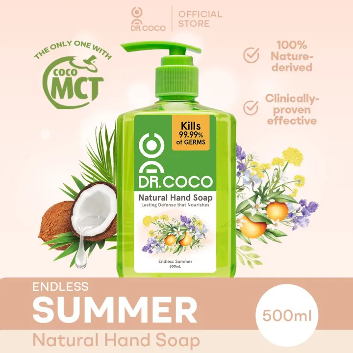 DR. COCO Natural Antibacterial Hand Wash Soap Endless Summer 500ml ...