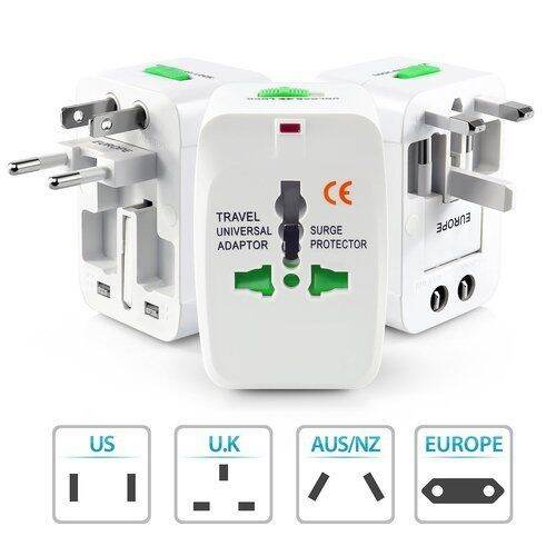 Universal Travel Adaptor putih sambungan colokan listrik rumah hotel ...