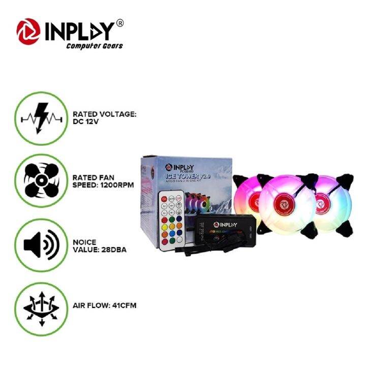 [Hot sales]♀ BrandNew Inplay IICE ONE Fan RGB ICE FOR ADD ON ice fan ...