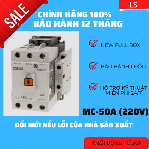 Khởi động từ LS MC 50A, Contactor LS MC-50A | Lazada.vn