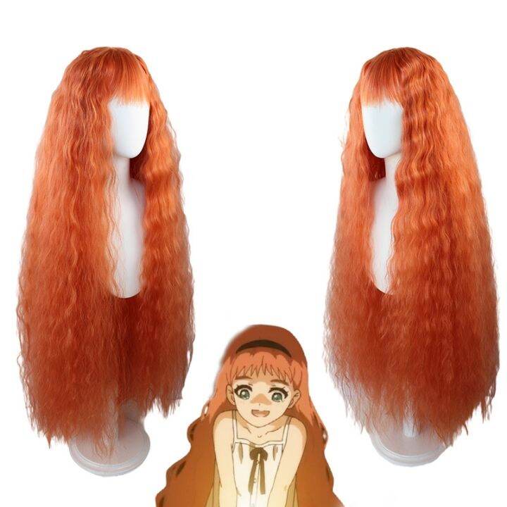 Odd egg monogatari fu li cos egg roll hair wigs artificial AI 120 cm ...