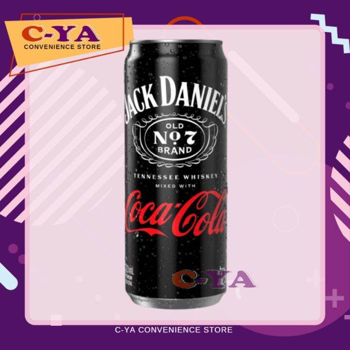 COCA-COLA Jack Daniel's Mixed with Coca-cola in can 320ml | Lazada PH