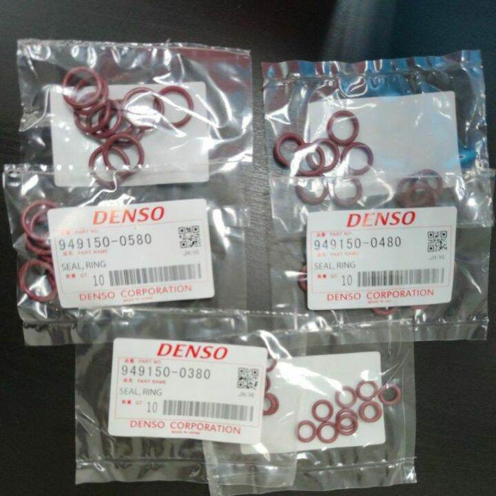 (DENSO)RUBBER O-RING R134a SET HNBR o ring 5/8 4/8 3/8 car Air cond (1pack 10pc) | Lazada