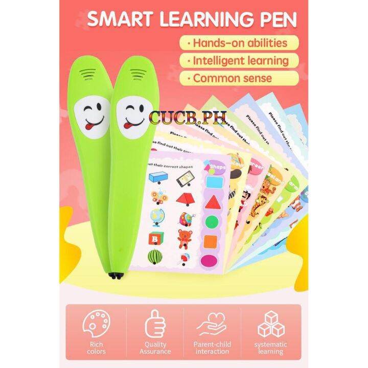 Electronic Y-pen Smart Reading Pen with 12pcs Learning Cards Early ...