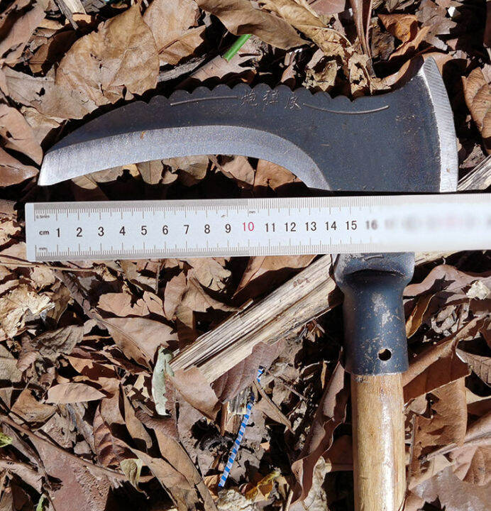 Double sickle outdoor long handle lawn mower all-steel open knife ...