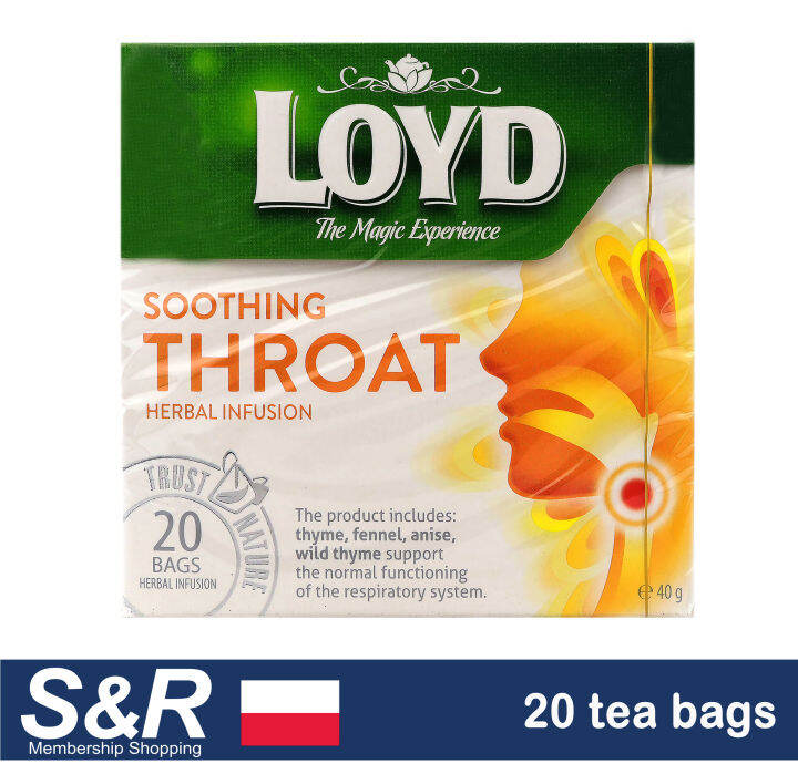 Loyd Soothing Throat Herbal Infusion Tea 20 tea bags | Lazada PH