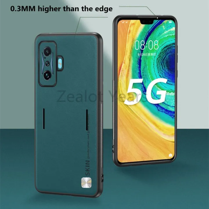 สำหรับ Xiaomi Poco F4 GT 5G PocoF4 PocoF4GT Poko F4GT ผิวรู้สึกหนังนุ่ม ...
