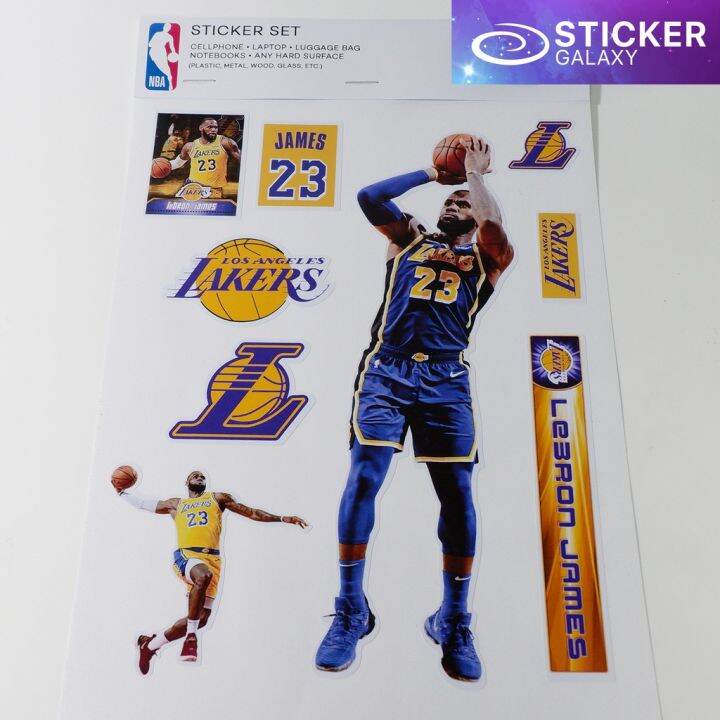 Lebron James Sticker Set (NBA Superstars) LA Lakers for pc case ...