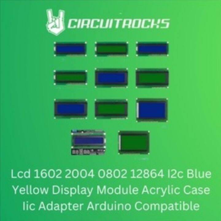 Authentic Guarantee Lcd 1602 2004 0802 12864 I2c Module Acrylic Case ...