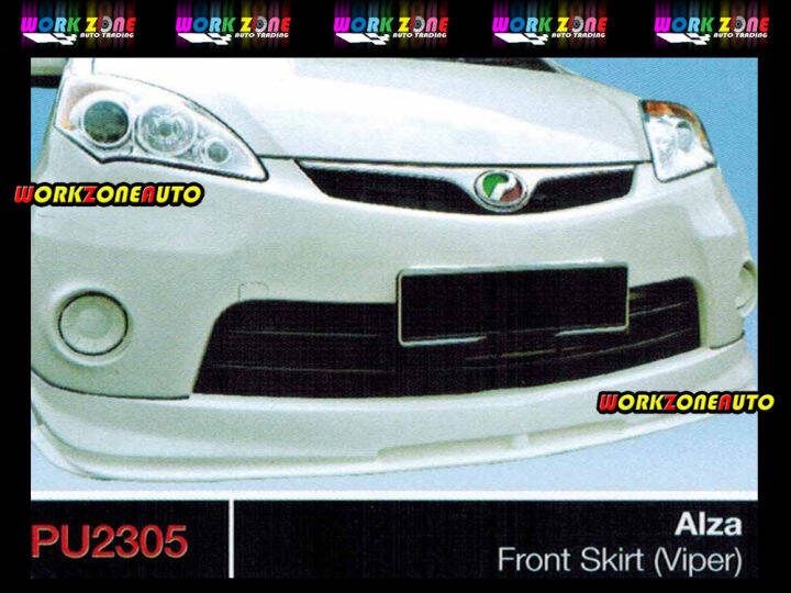PU2305 Perodua Alza PU Front Skirt (Viper) Body kit Bodykit | Lazada