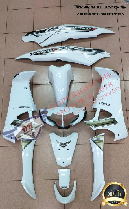 WAVE 125 S COVER SET (WHITE) FULL SET HONDA | Lazada