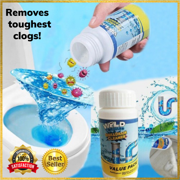 NEW TRENDING ORIGINAL WILD TORNADO POWERFUL SINK & DRAIN CLEANER UNCLOG ...