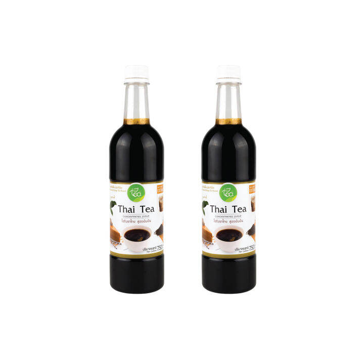 ทีอีเอ ไซรัปชาไทย สูตรเข้มข้น Thai Tea Syrup 750 ml ชาไทย ชาเย็น x แพ็ค ...