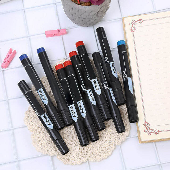 YS Spidol Permanent Spidol Hitam Biru Merah Permanent Marker Spidol ...