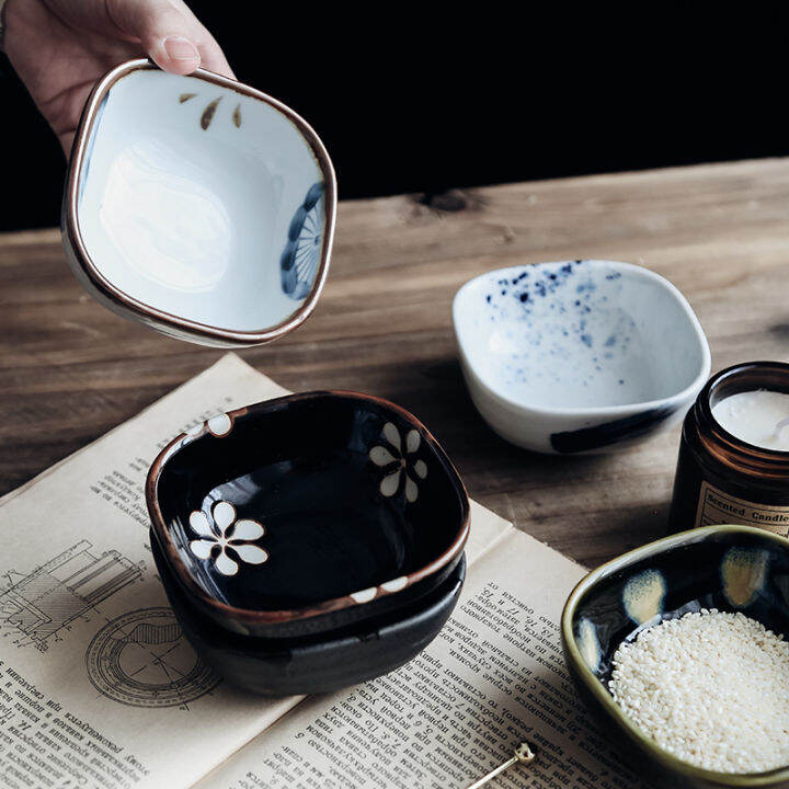 Tao Rou Japanese square seasoning dish ceramic sauce dish seasoning ...