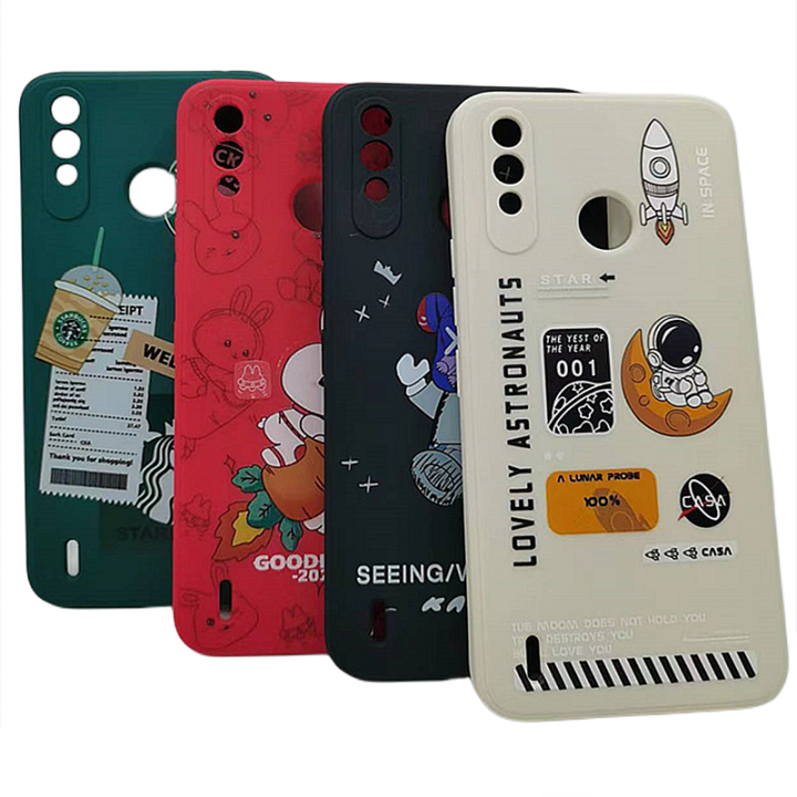 Itel A56 Pro เคสเนื้อนิ่มพิมพ์ลายขอบตรงแบบเกมส์ลูกบาศก์รูบิก A56แฟชั่น ...