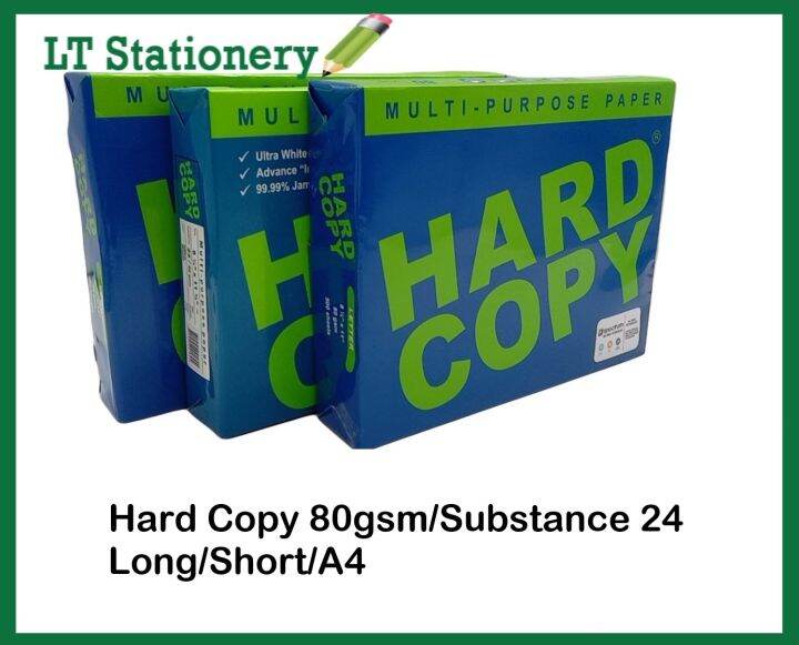 3 Ream Hard Copy Bond Paper 80gsm Substance 24 | Lazada PH