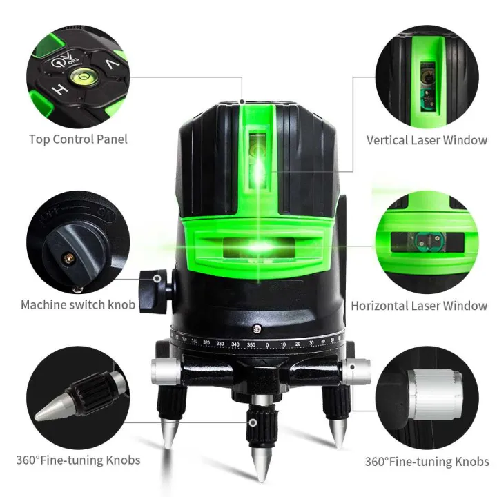COD Taffware Self Leveling Projector Green Laser 2 Line / Laser alat ...
