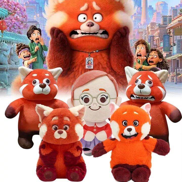 Turning Red Plush Doll Cute turning red Stuffed Toys Hugging Pillow ...