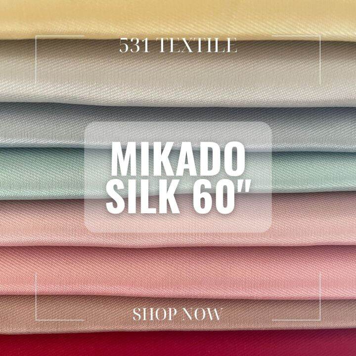 MIKADO SILK PREMIUM LUXURY DUBAI QUALITY BRIDAL FABRIC/TELA 60" FOR ...