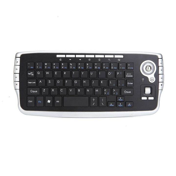 JOMAA Mini 2.4G Wireless Keyboard Trackball Air Mouse 1200dpi Function ...