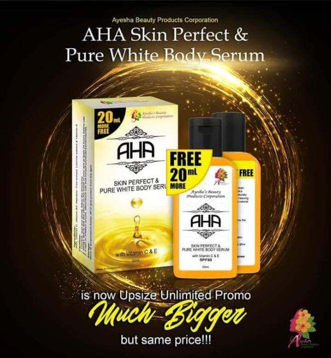 Ayesha AHA Skin Perfect & PureWhite Body Serum 50ML | Lazada PH