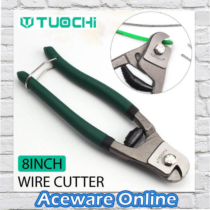 8" (200mm) HEAVY DUTY Steel Wire Cutter Pemotong Wayar Tali Besi Steel ...