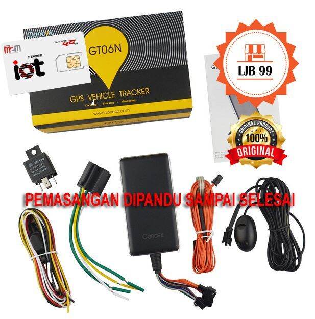 GPS TRACKER MOBIL MOTOR GT06N SADAP SUARA/MATIKAN MESIN PAKET LENGKAP/APK KARTU iOT | Lazada ...