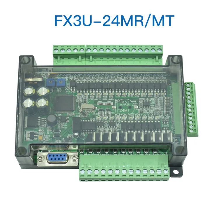 FX3U-24MR FX3U-24MT PLC Programmable Logic Controller 14DI/10DO Analog 6AI/2AO RS232 RS485 ...