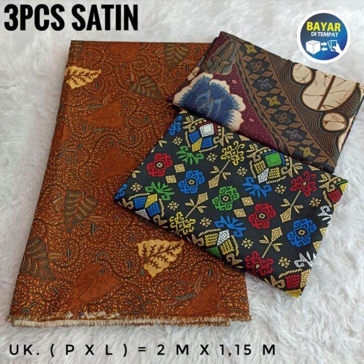 kain satin 100rb dapat 3pcs KAIN SATIN LEMBARAN BATIK SONGKET BALI ...