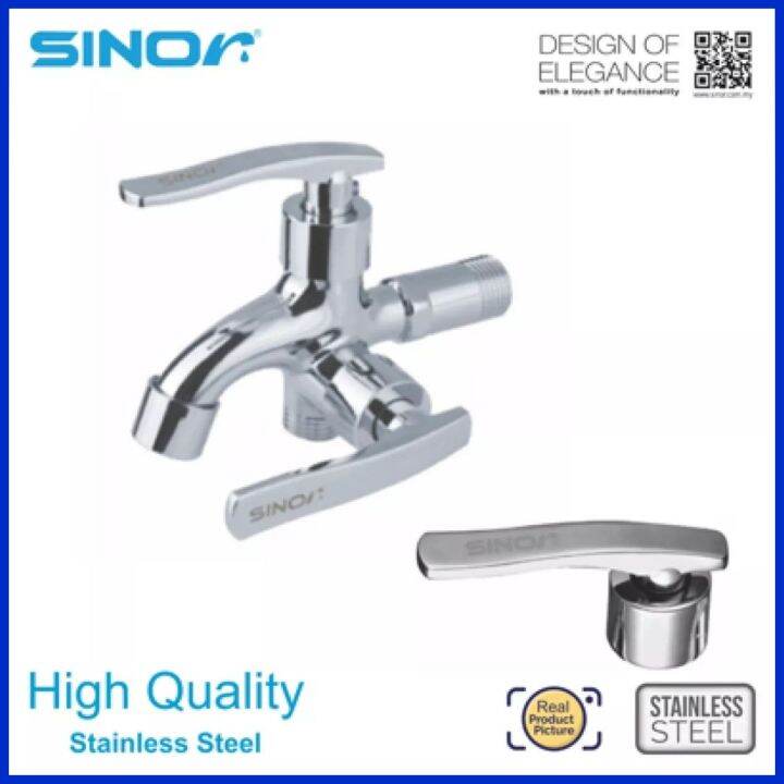 SINOR S-108 Solid Handle Two Way Tap | Lazada