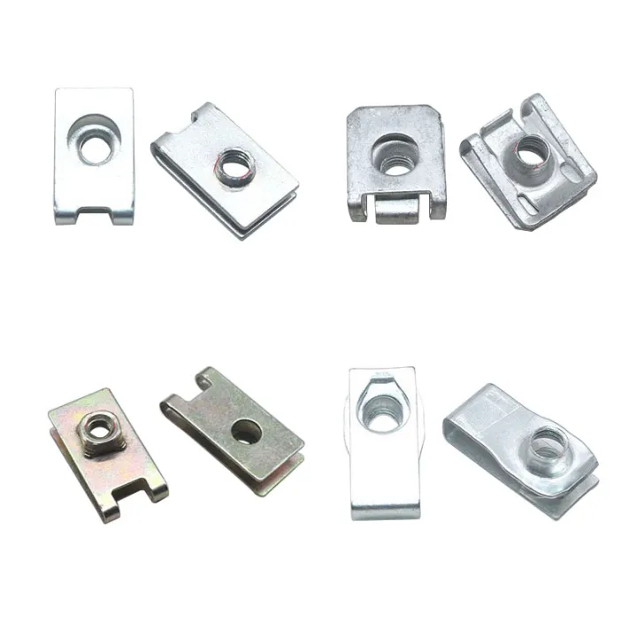 [HOT W] M6 M8 M10 Metal Fastener Clips Spring Nuts U nut SUV Motocycle ...