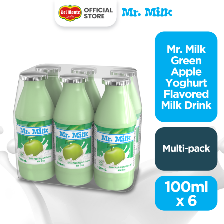 MR. MILK Green Apple Yoghurt Flavored Milk Drink that Kids Love - 100ml ...
