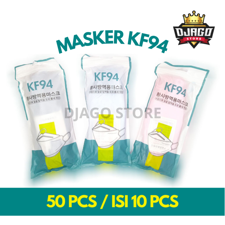 MASKER KF94 ISI 50PCS KF 94 MASK 5 PACK | Lazada Indonesia