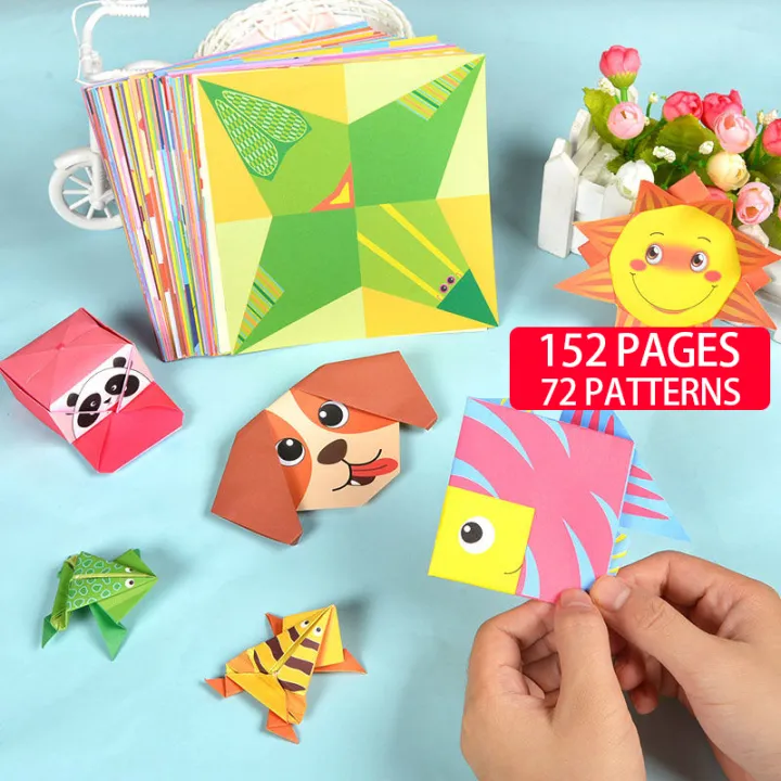 72 Styles Colorful Origami Paper Set Origami Book Kids Handmade Folding ...