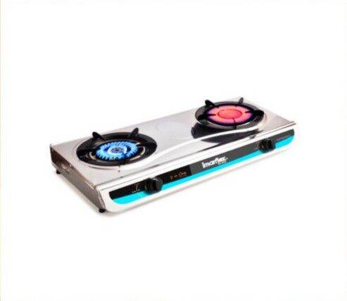 IMARFLEX เตาแก๊สสแตนเลสหัวคู่ หัวทองเหลืองรมดำ และ หัวอินฟาเรด รุ่น IG-432 เตาแก๊ส สแตนเลส หัว ...