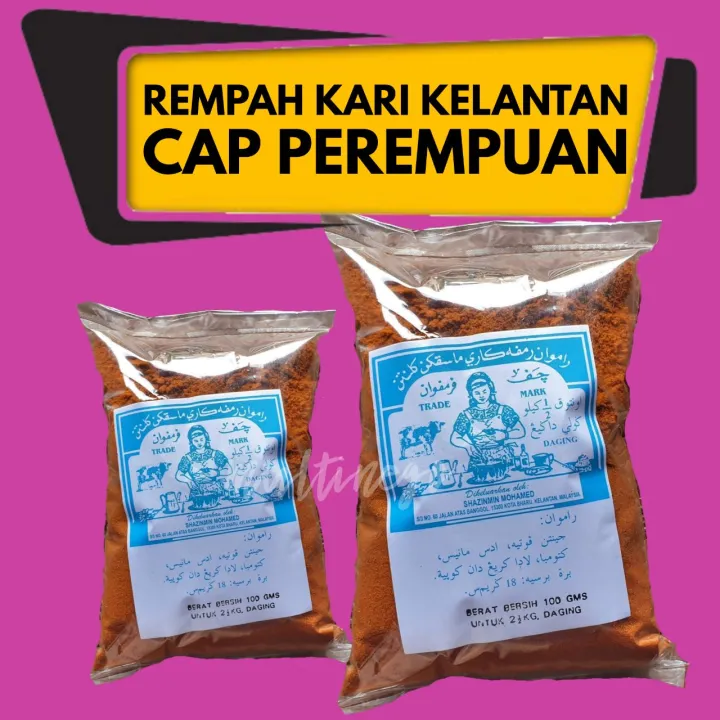 REMPAH KARI ASLI KELANTAN CAP PEREMPUAN | Lazada